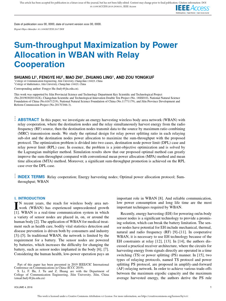 Sum-throughput Maximization by Power | PDF