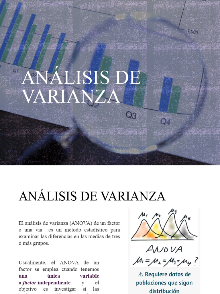 Análisis de Varianza | PDF | Análisis de variación | Diferencia