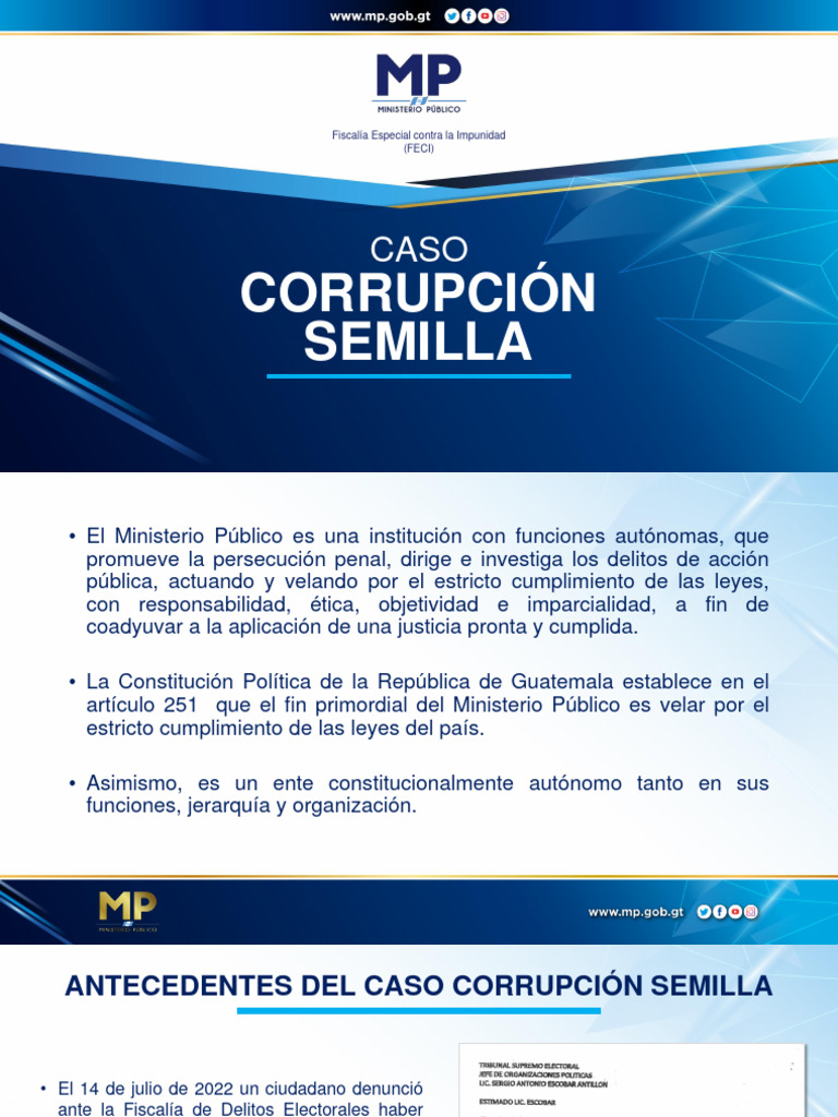 Investigacion MP Semilla | PDF | Partidos políticos | Guatemala
