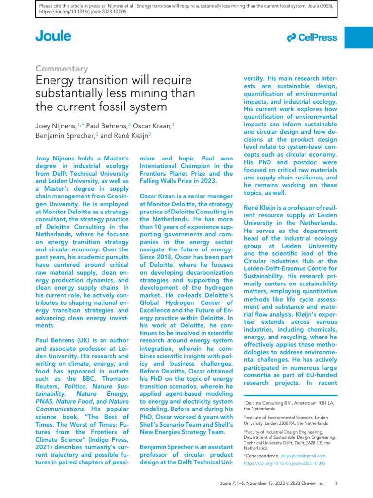 Energy Transition | PDF