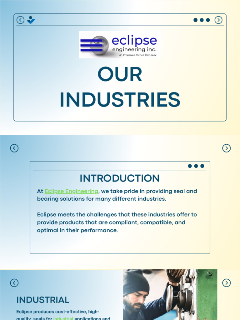 Our Industries - Eclipse Engineering | PDF