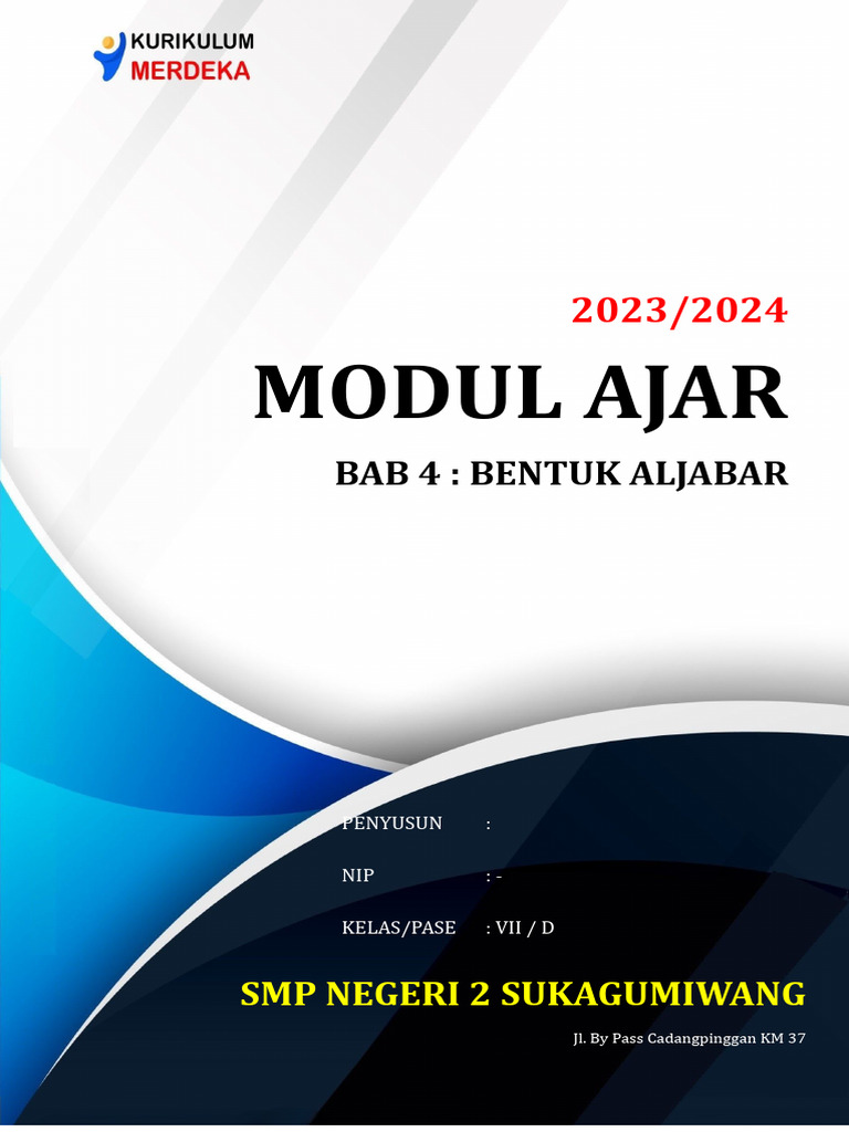 Modul Ajar Matematika Kls 7 Sem 2 - Bab IV | PDF