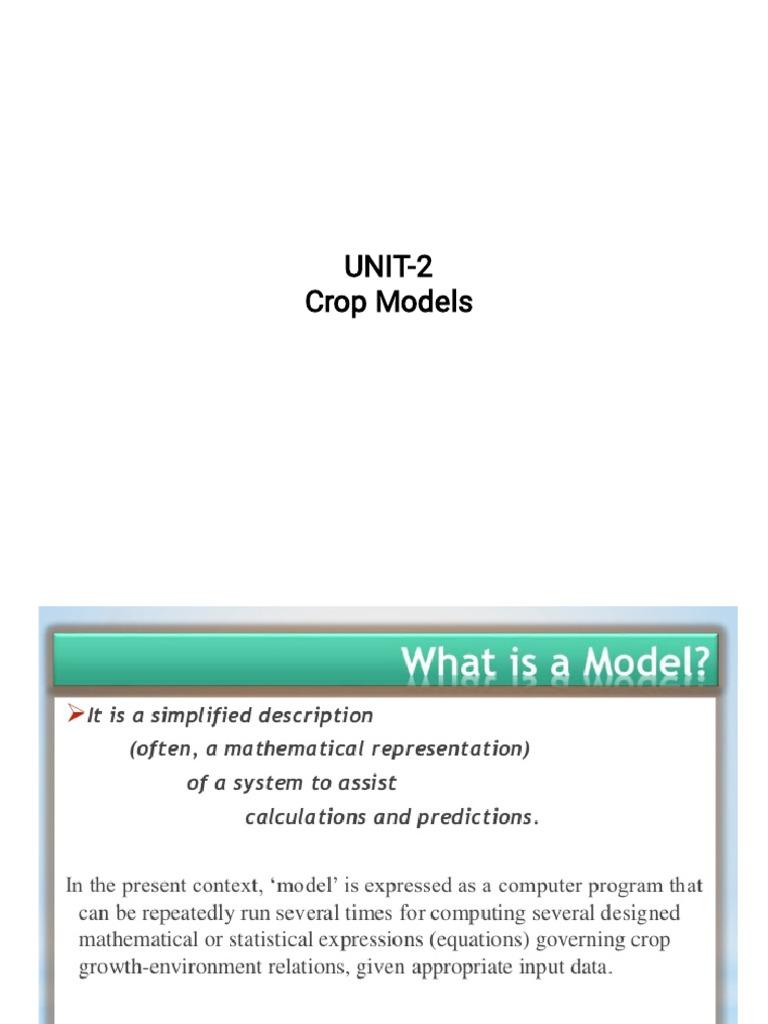 S Unit 2 AEE302 | PDF | Mathematical Model | Conceptual Model