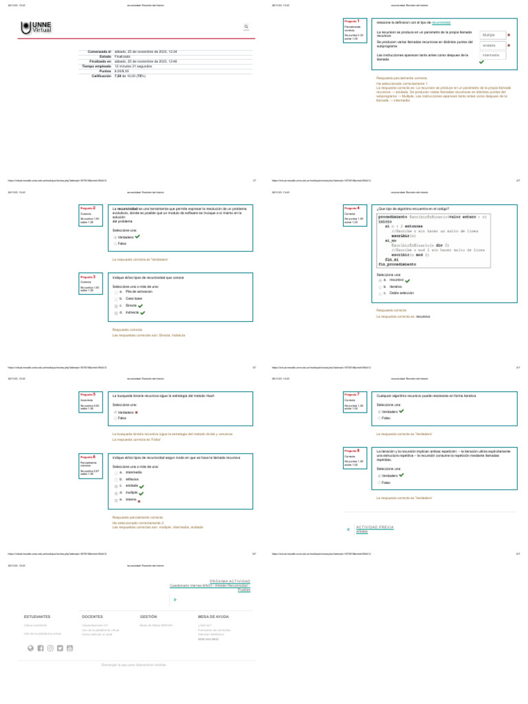 Recursividad - Revisión Del Int | PDF