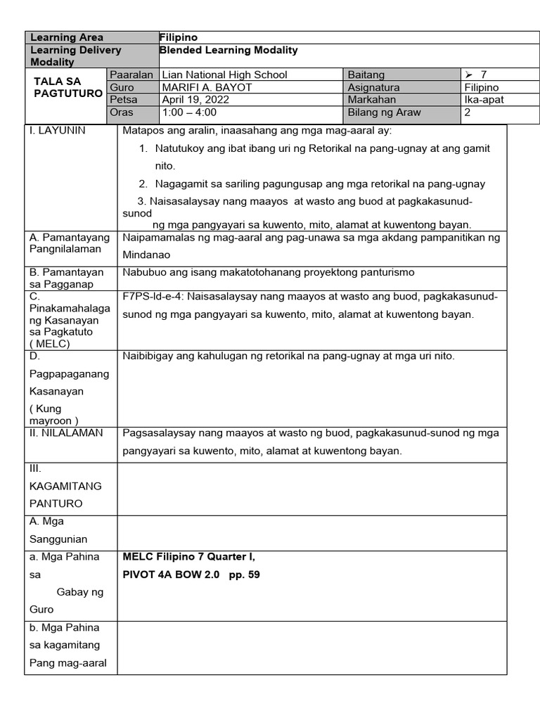 COT 1 With Annotation | PDF