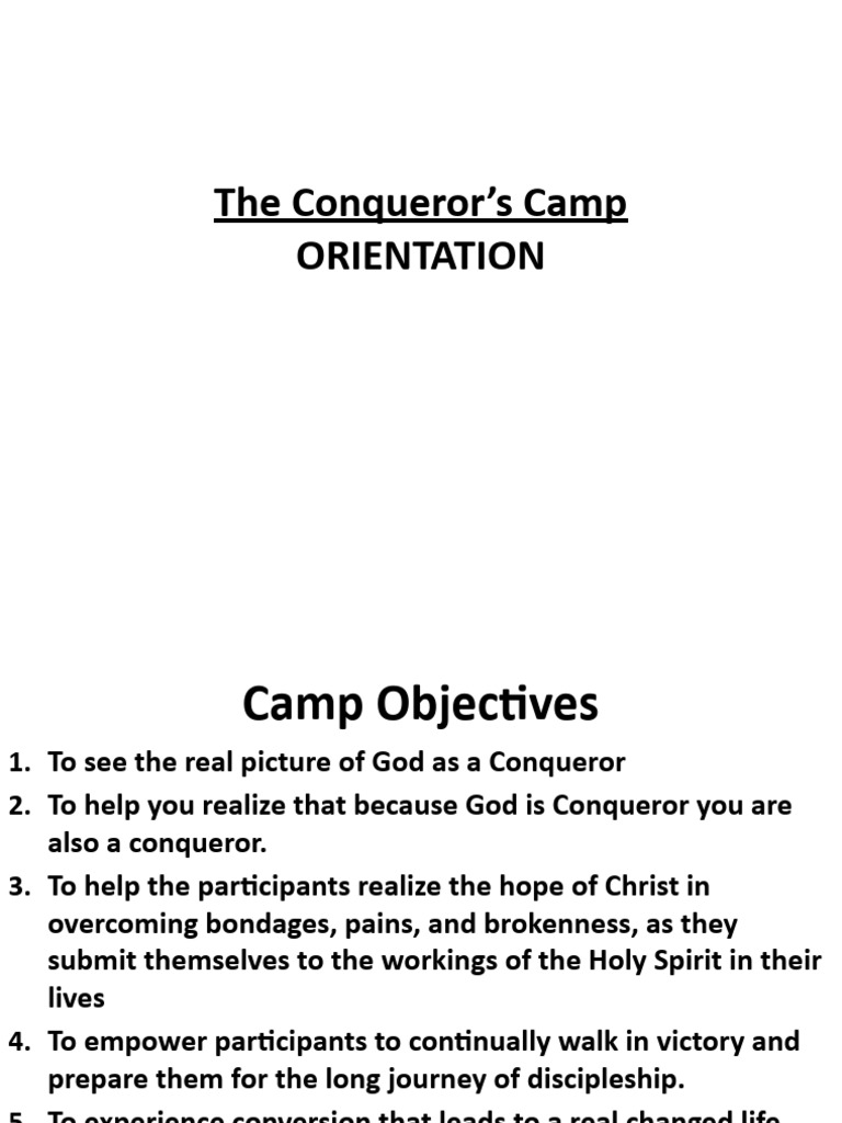 The Orientation of Conqueror's Camp | PDF