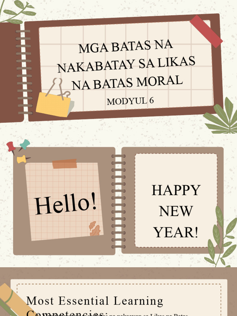 Mga Batas Na Nakabatay Sa Likas Na Batas Moral | PDF