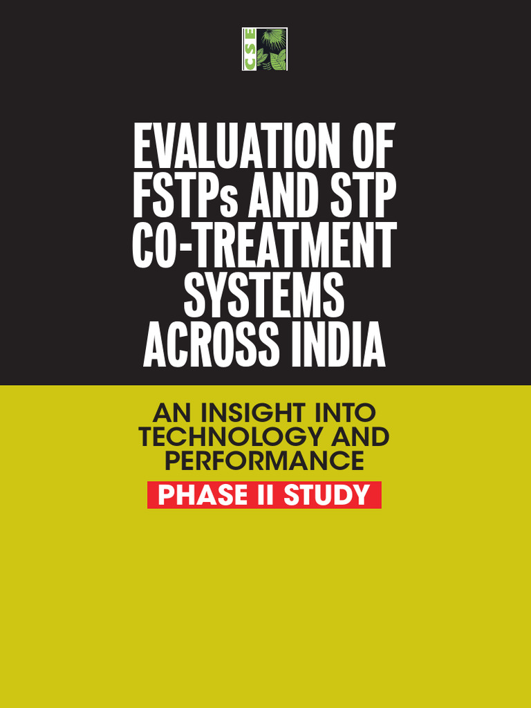 Evaluation of Fstps and STP Co-Treatment Systems Across India | PDF ...