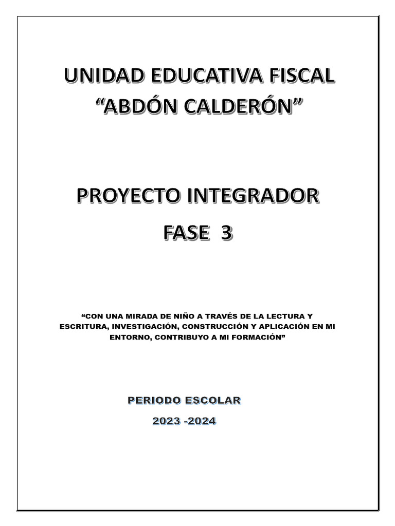 Fase 3 Del Proyecto Integrador | PDF