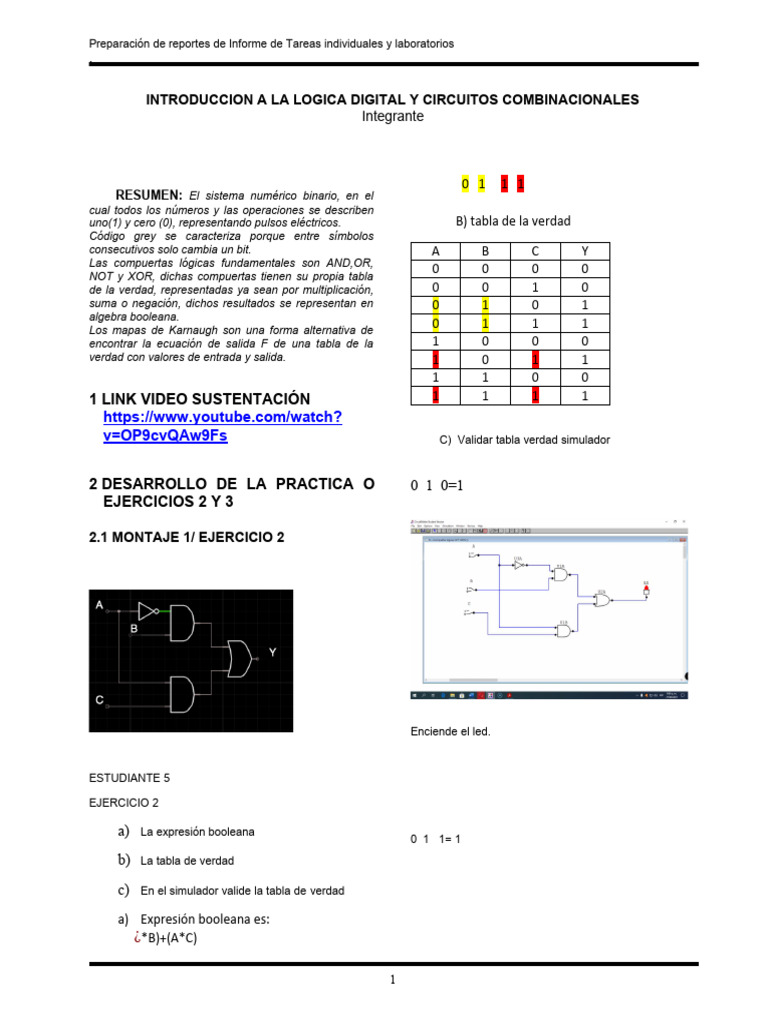 Introduccion A La Logica Digital y Circuitos Combinacionales | PDF | Puerta lógica | Informática