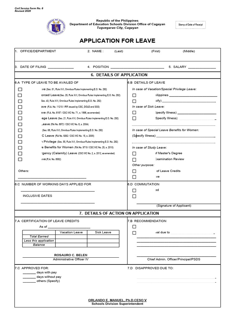 Form 6 1 New | Download Free PDF | Sick Leave | Physician