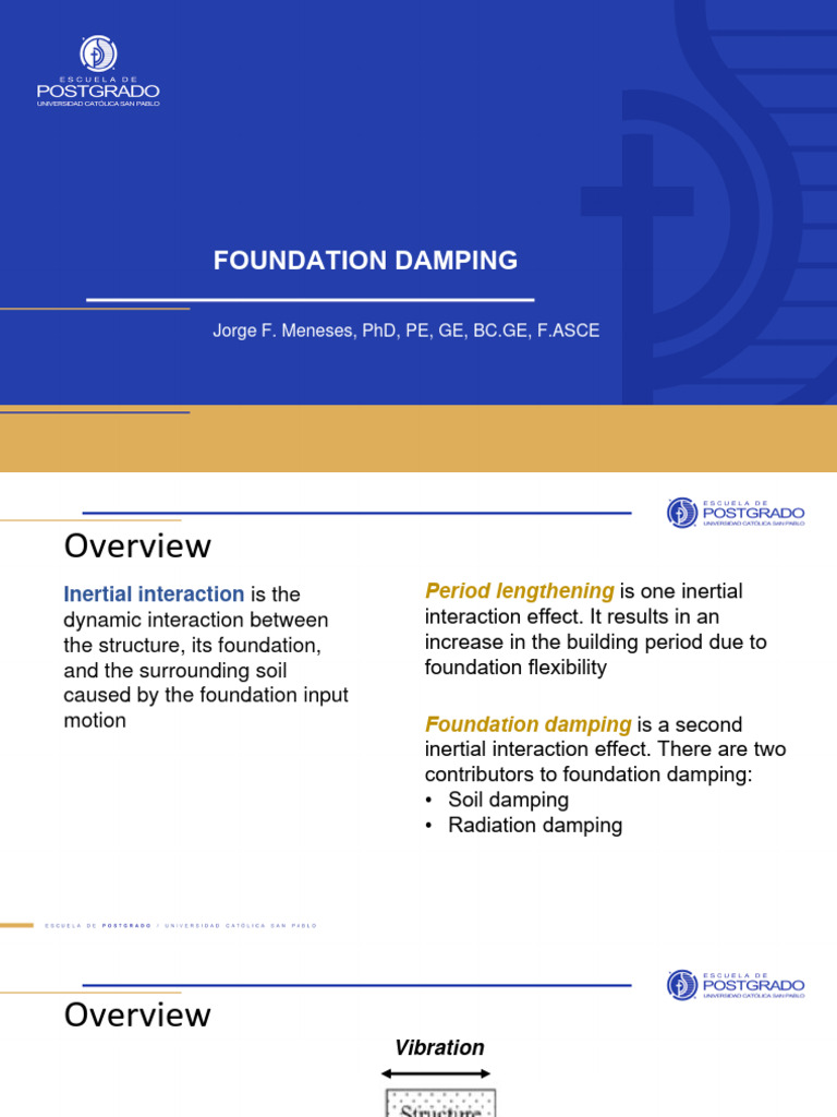 7-Foundation Damping | PDF | Damping | Foundation (Engineering)