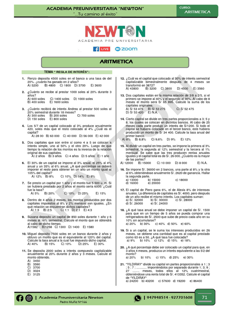 MATEMATICA | PDF | Aritmética | Matemáticas
