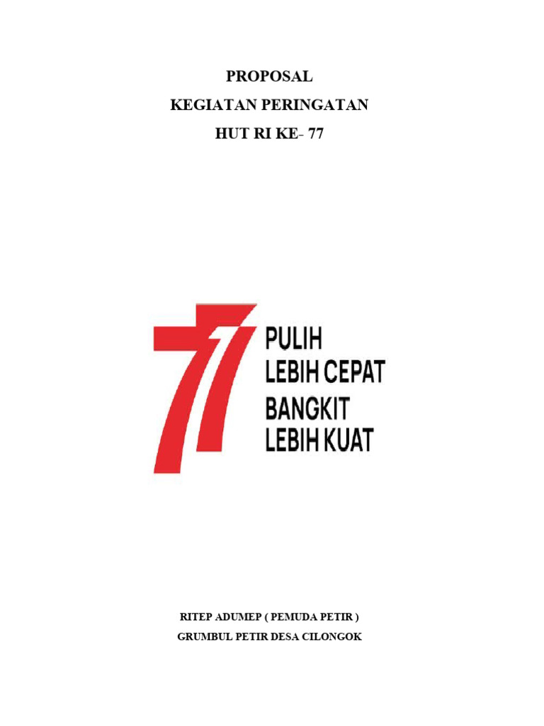 Proposal Kegiatan 17 Agustus | PDF