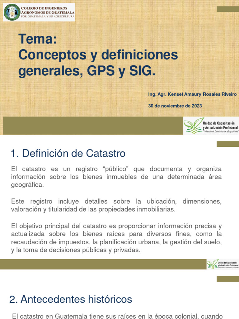 01 - Presentación de Conceptos y Definiciones Generales 30112023 | PDF | Sistema de información ...