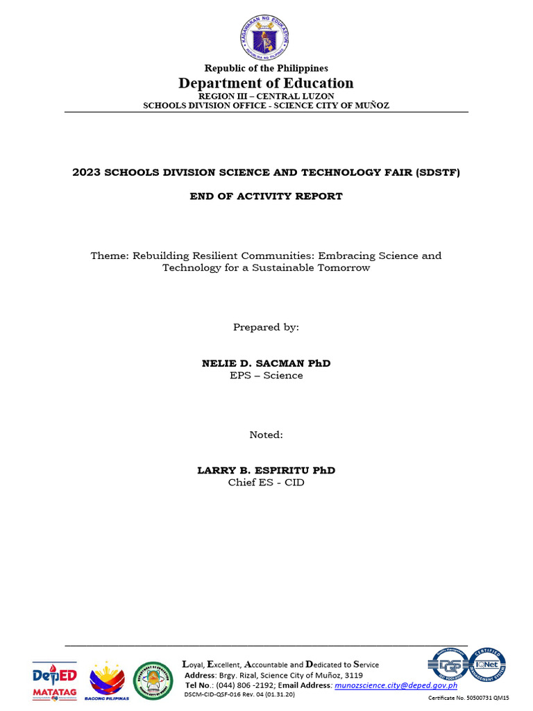 List of Winners in DSTF 2023 | PDF