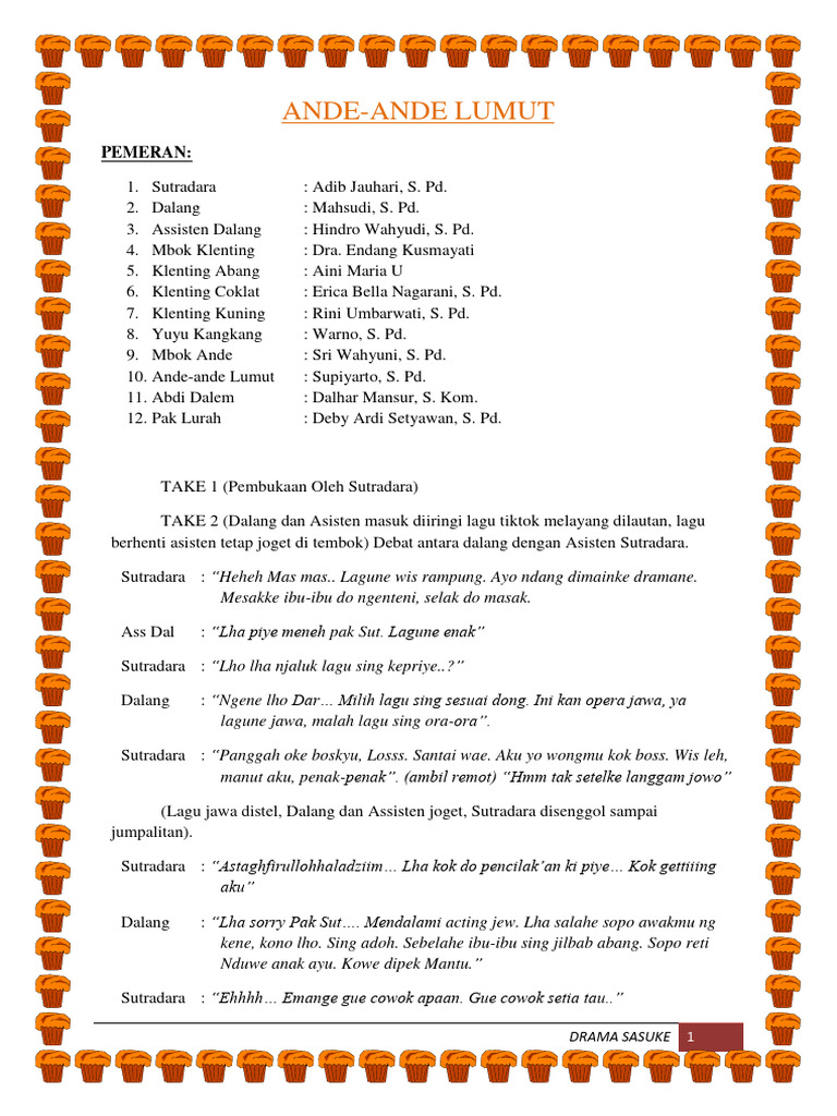Teks Drama Ande-Ande Lumut | PDF