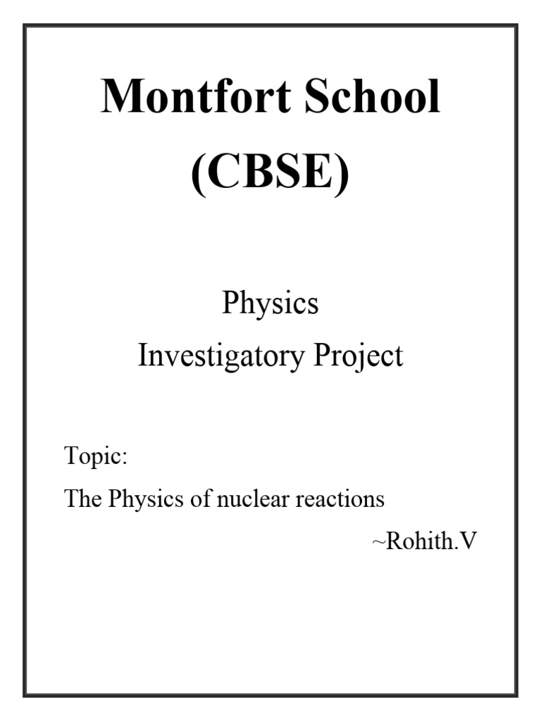 Physics Proj | PDF