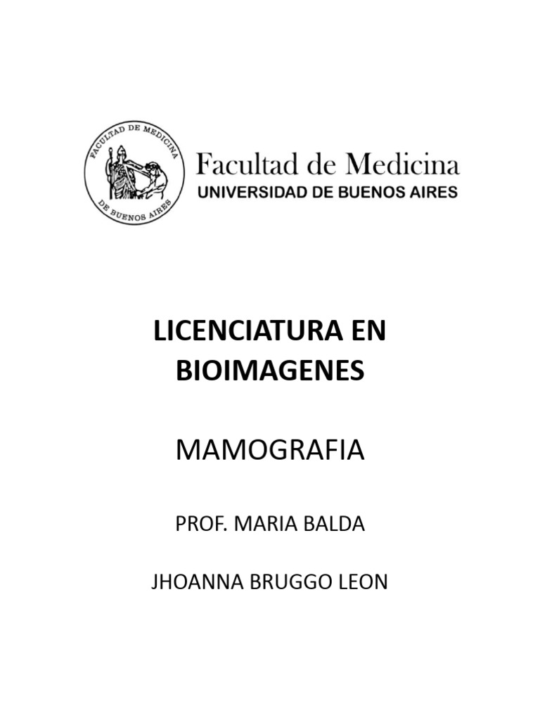 Monografia de Mamografia | PDF | Mamografía | Cáncer de mama
