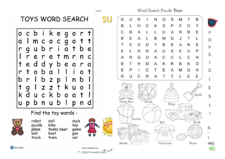 Wordsearch Year 1 (Very Easy) | PDF