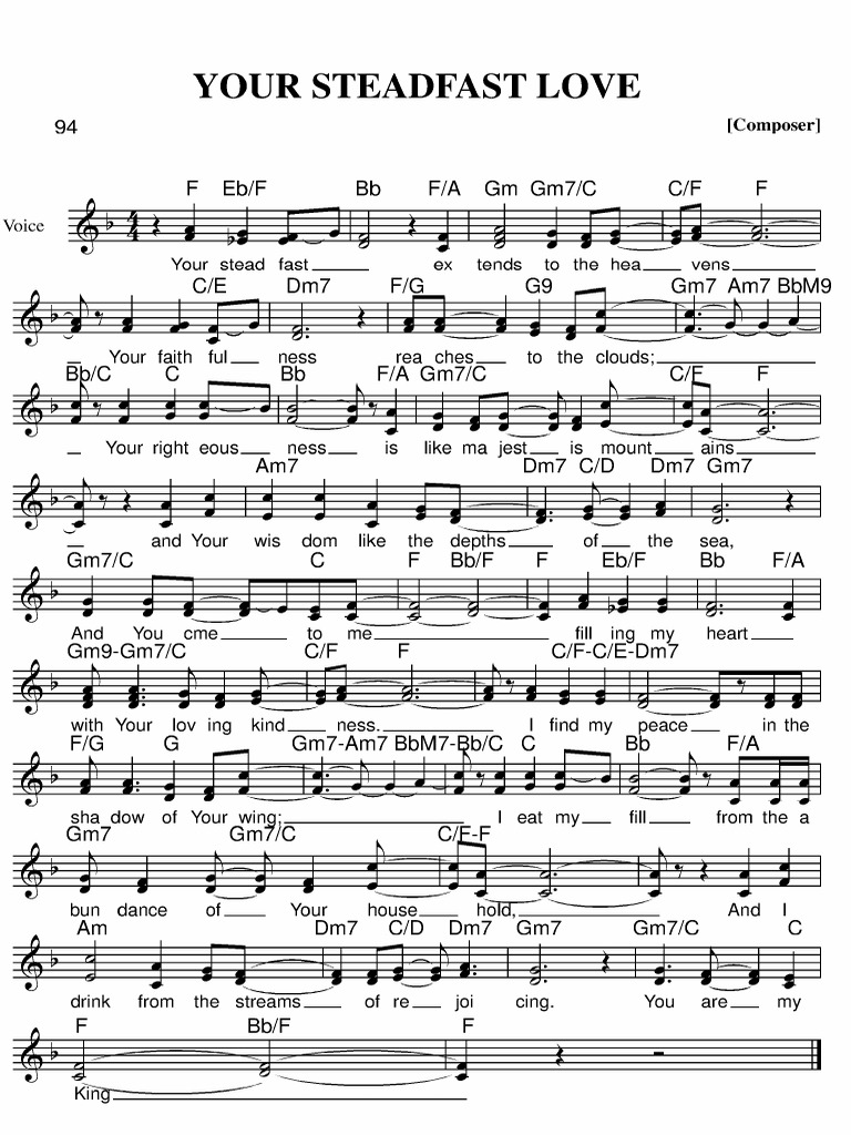 Your Steadfast Love | PDF