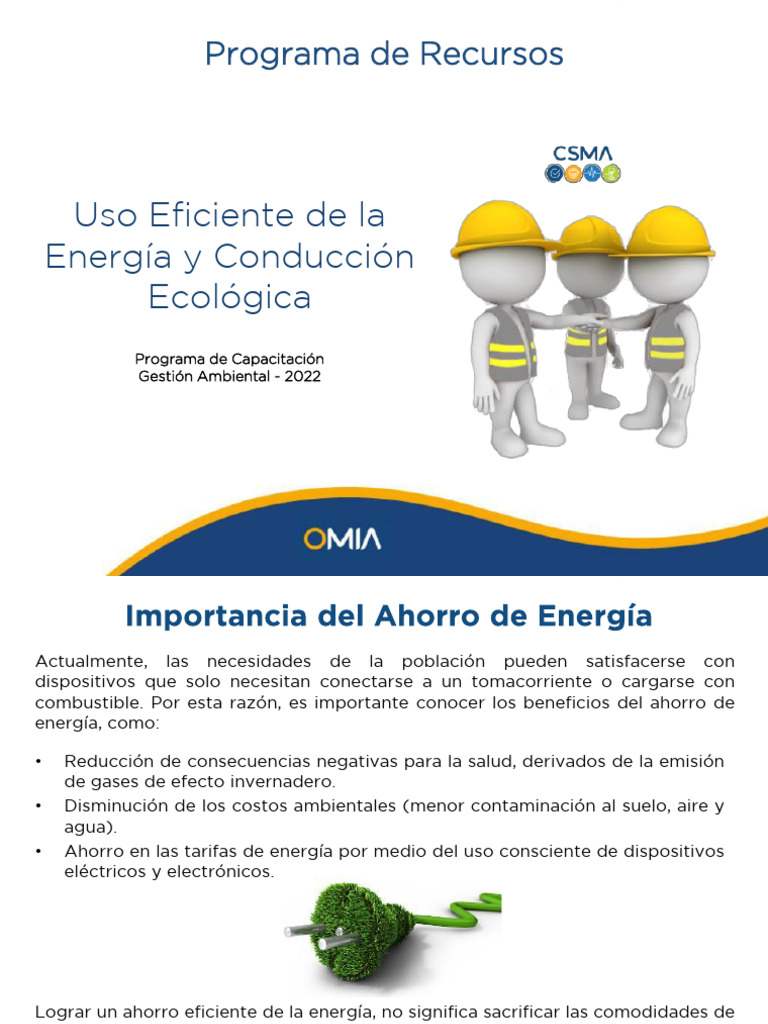 12. Uso Eficiente de La Energía y Conducción Ecológica | PDF | Uso eficiente de energía ...