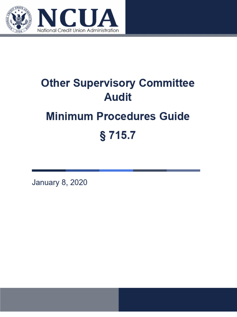 2020 Supervisory Committee Audit Guide | PDF | Business | Law