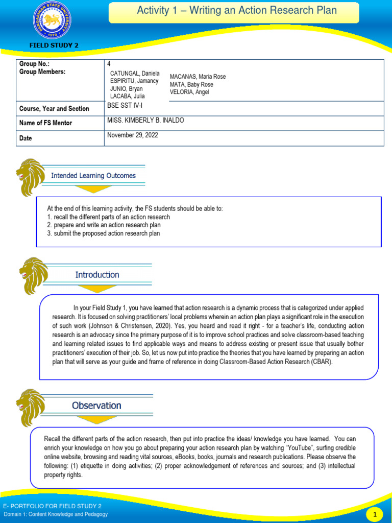 Junio - Bryan - F. - FS2 - Activity - 1 - G4 | PDF | Educational ...