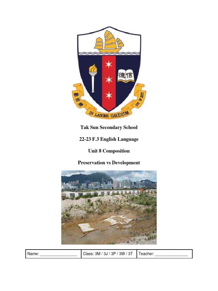 F.3 Unit 8 Composition Notes Ss | PDF