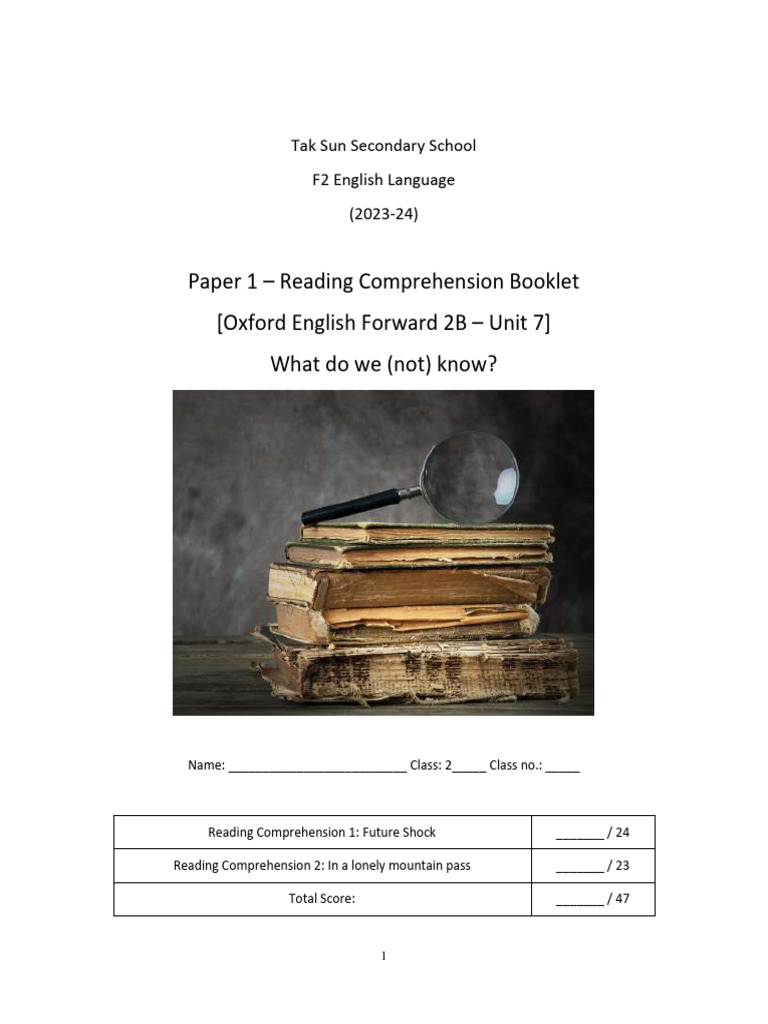 F2 Unit 7 (Challenging) | PDF