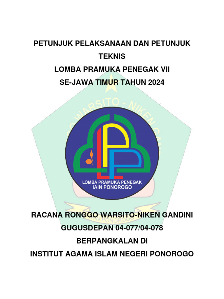 Juklak Juknis LPP Vii Iain Po. | PDF