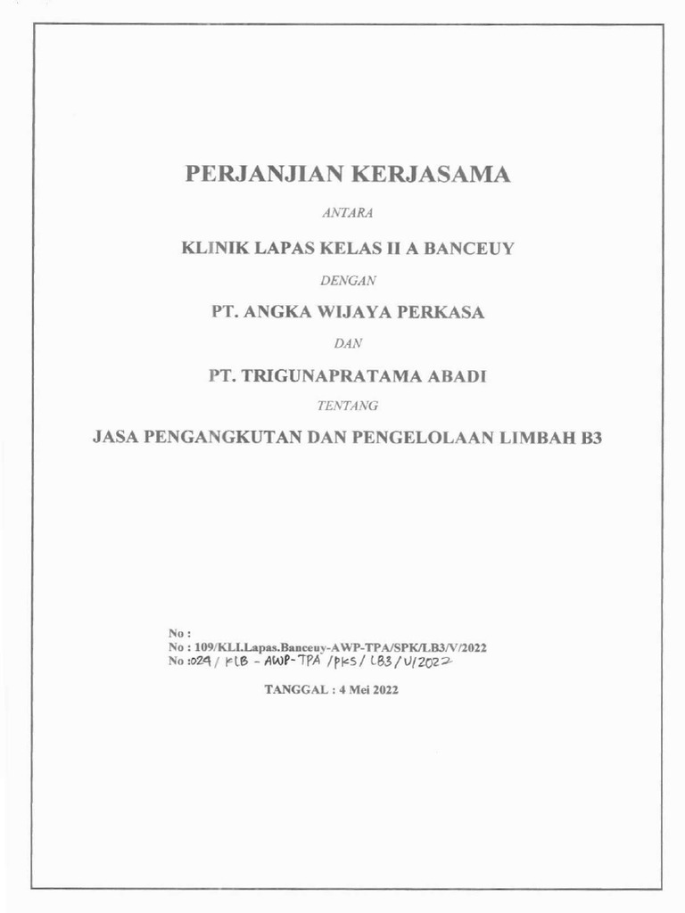 Pks b3 Contoh | PDF
