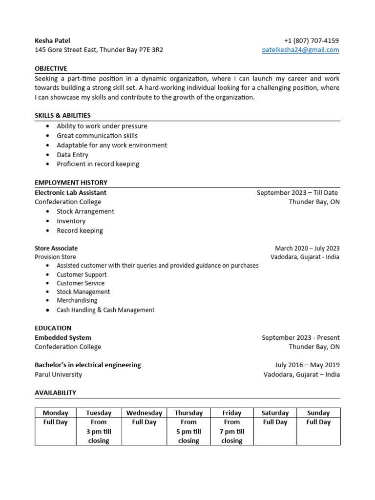 Keshu Resume | PDF