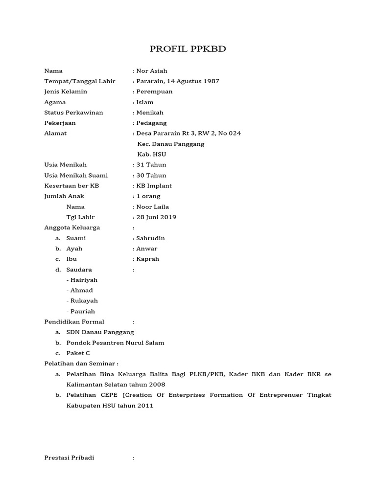 Profil PPKBD | PDF
