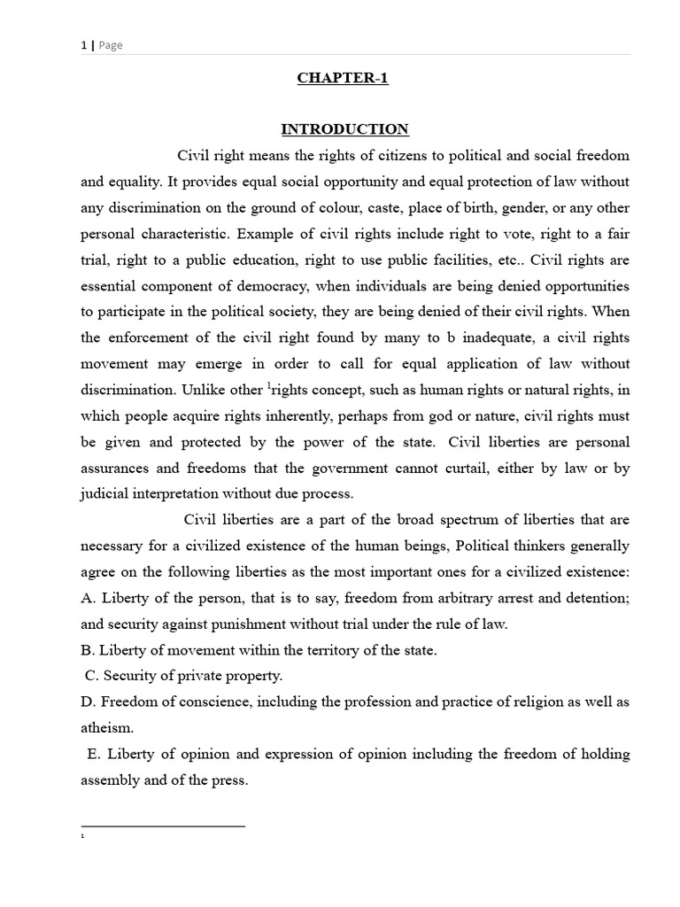 Civil Rights Movement (1) 1111 | PDF | Dalit | Justice