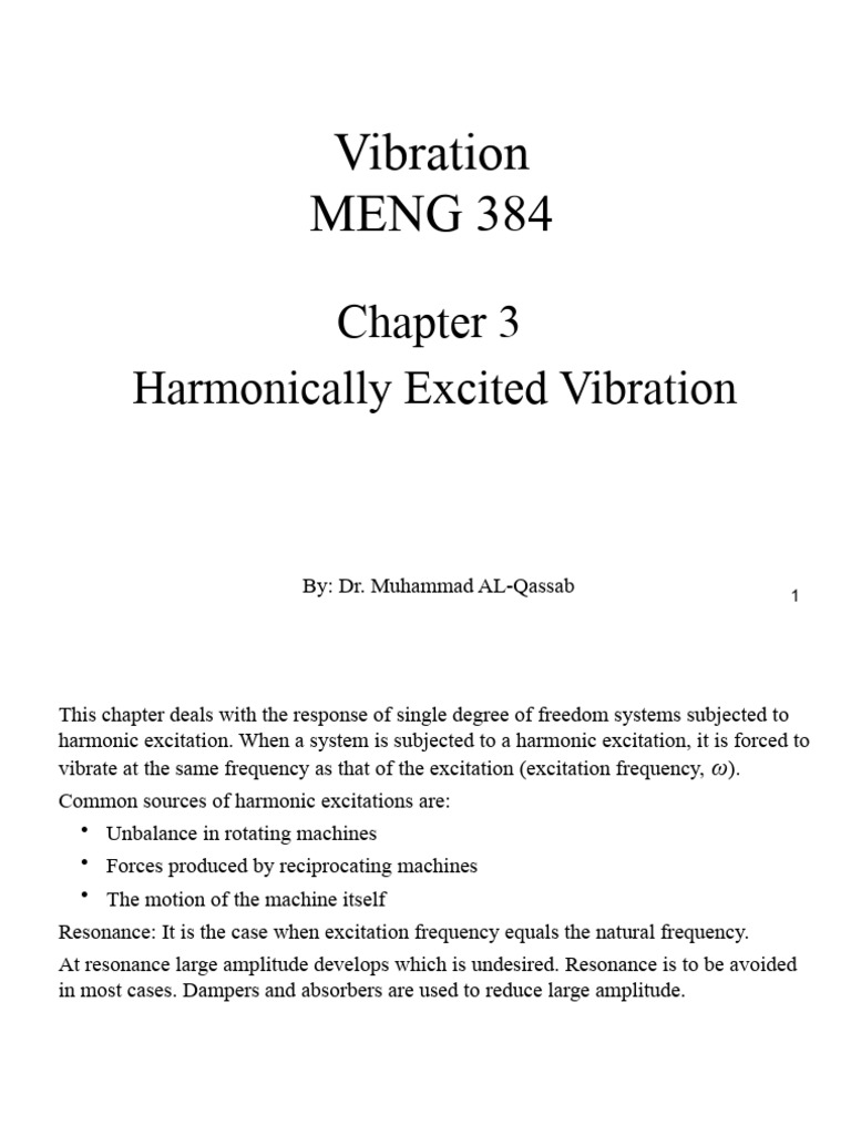 Chapter 3 | PDF | Resonance | Oscillation