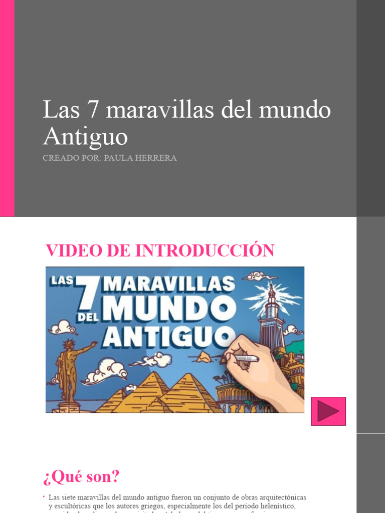 Las 7 Maravillas Del Mundo Antiguo | PDF