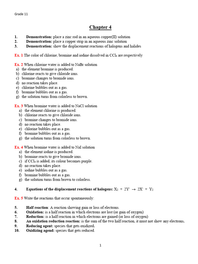 2324 Level M (Gr11 UAE-Gulf) Chemistry Chapter 4 Notes | PDF | Anode ... 2324 Level M (Gr11 UAE-Gulf) Chemistry Chapter 4 Notes | PDF | Anode ...