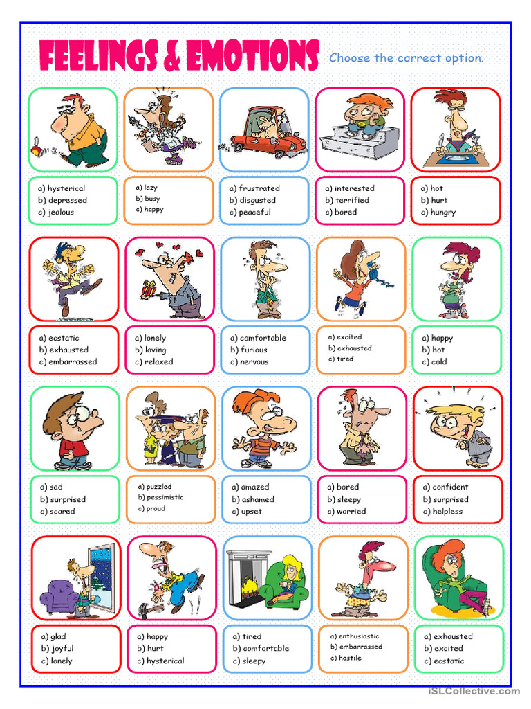Emotions Quiz for Kids | PDF
