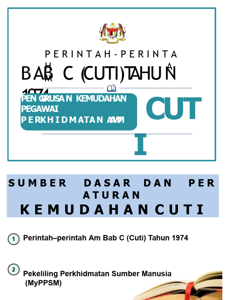 Latest CUTI Kemudahan - Cuti2 (1) Myppsm | PDF