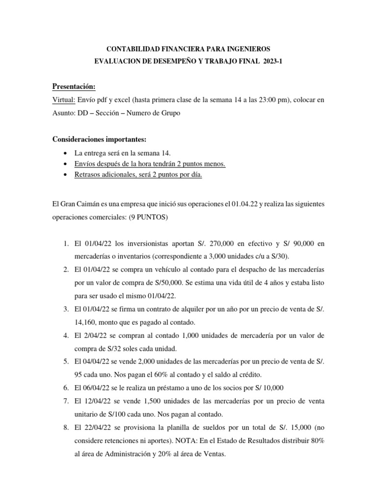 Caso Integral Contabilidad Financiera Dd Y Tf Pdf Depreciación