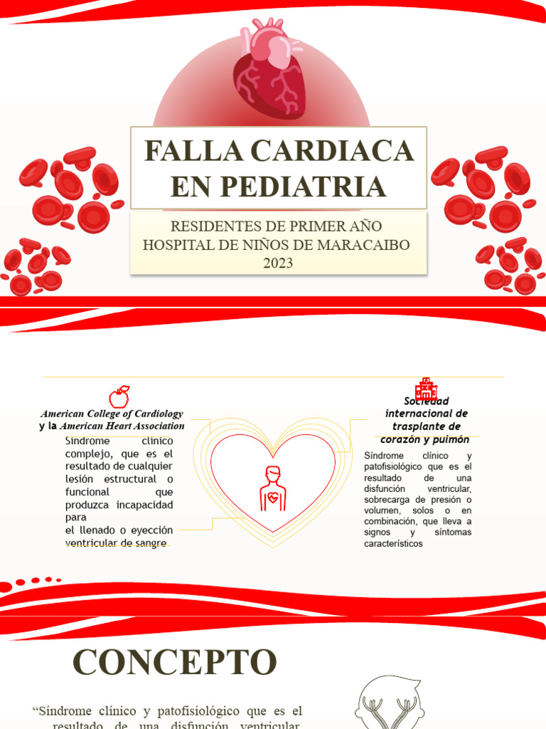 Falla Cardiaca en Pediatria 28 Nov | PDF | Corazón | Insuficiencia cardíaca