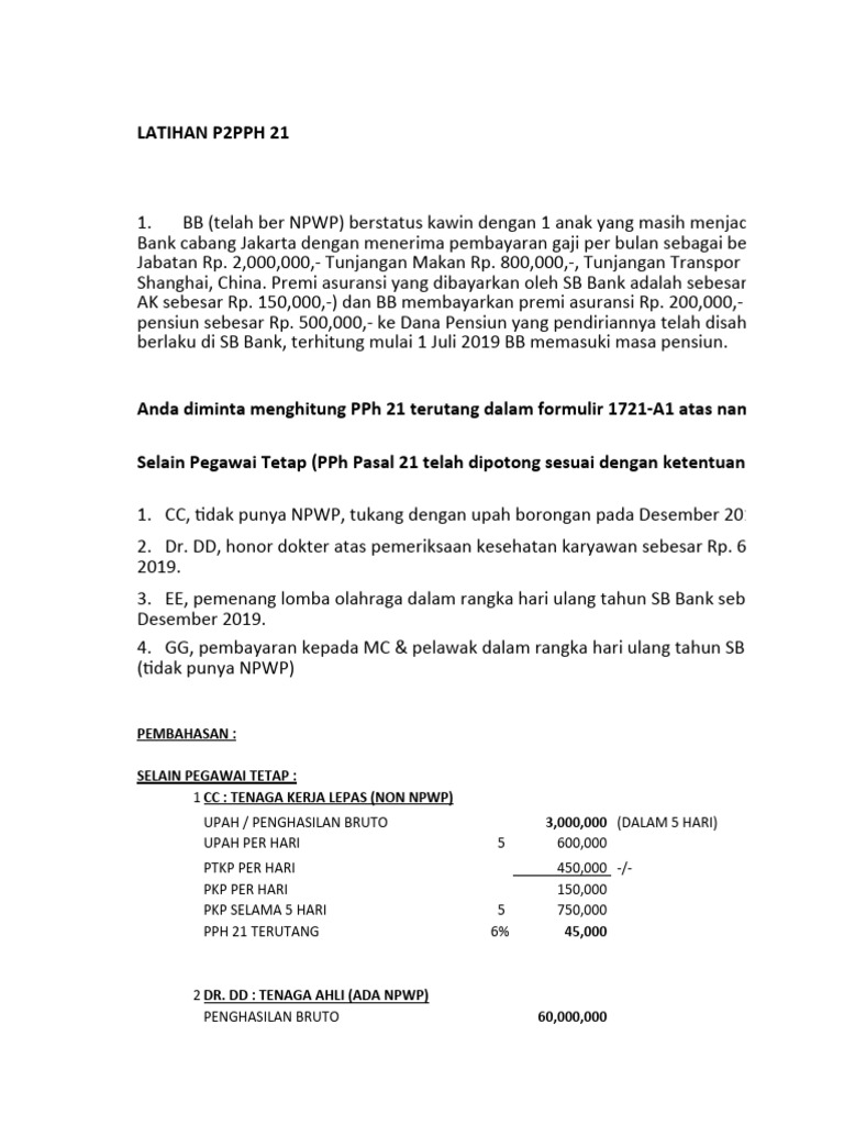 Form BP Quiz BB - P2PPH21 - E-Class - Batch 12 | PDF