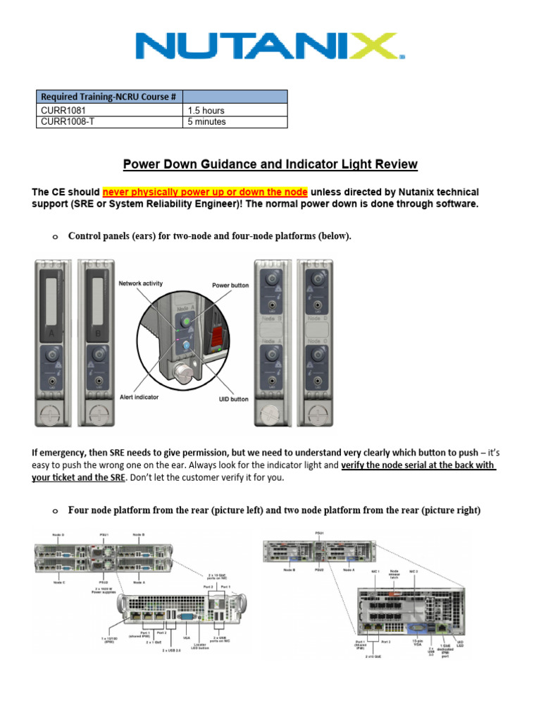 Power Up-Power Down Guidance-Rev 1 | PDF