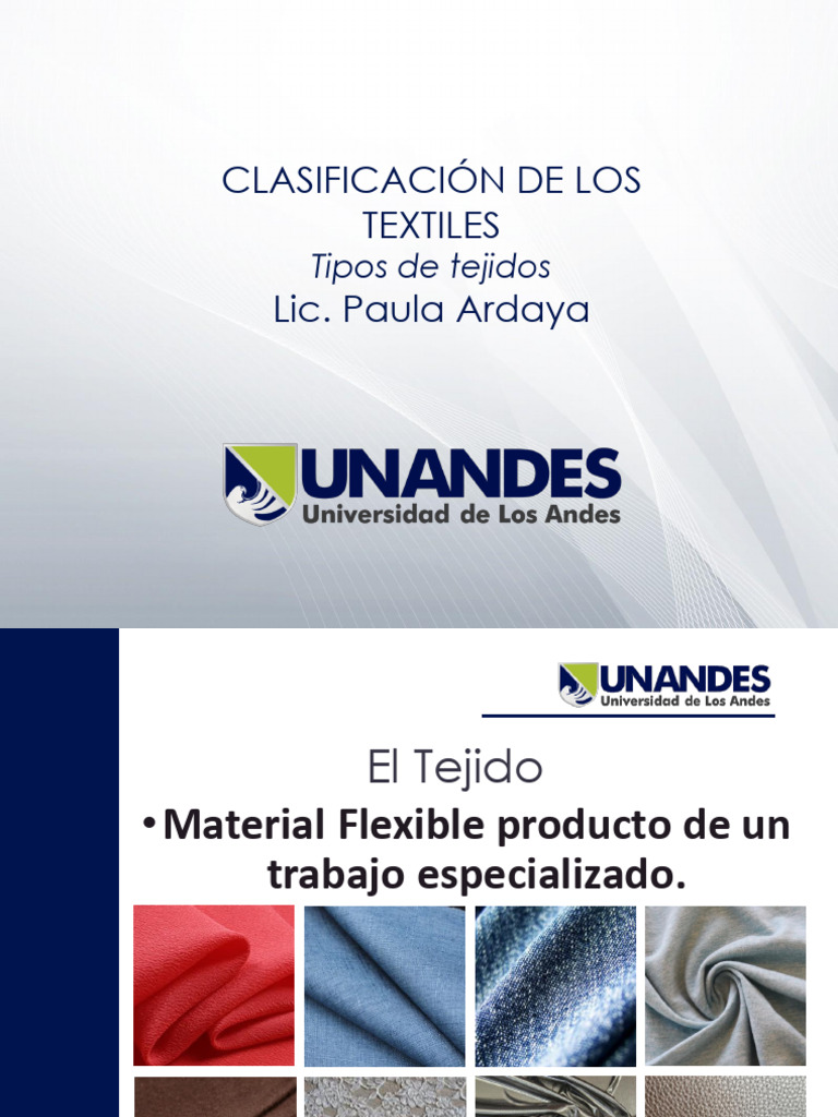 Tipos de Tejidos | PDF | Tejer | Textiles