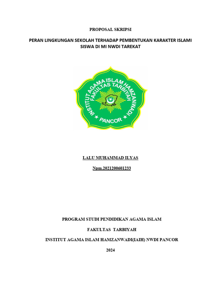 Proposal Ilyas | PDF