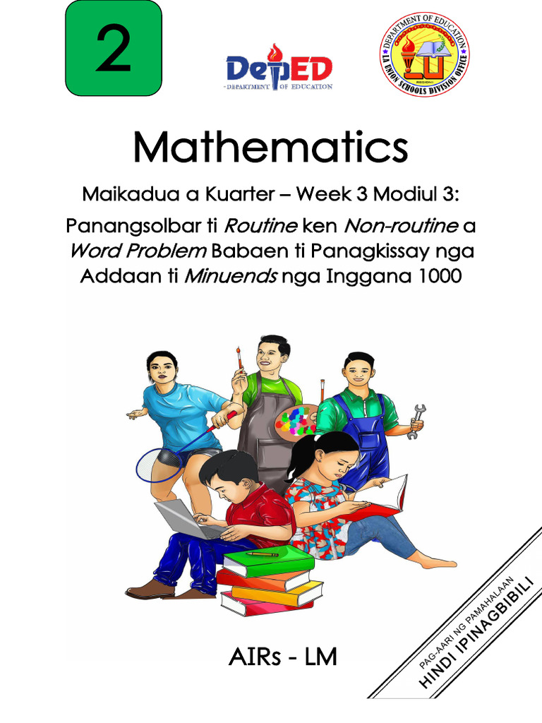 Airs in Math2 q2 Module 3 Week 3 Lee Ann l. Milan | PDF