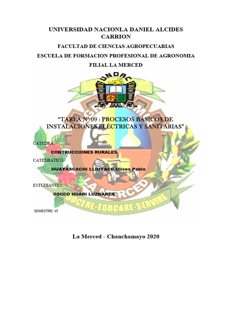Contruccion Rurales-Tarea 09-Oscco | PDF
