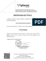 Certificado de Titulo Profesional | PDF