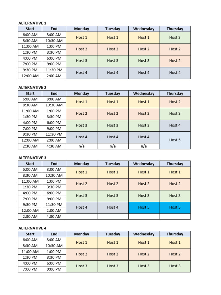 Schedule Live Streaming | PDF